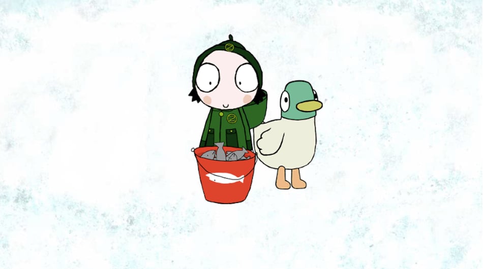 Sarah & Duck Penguin Feeding Time Game