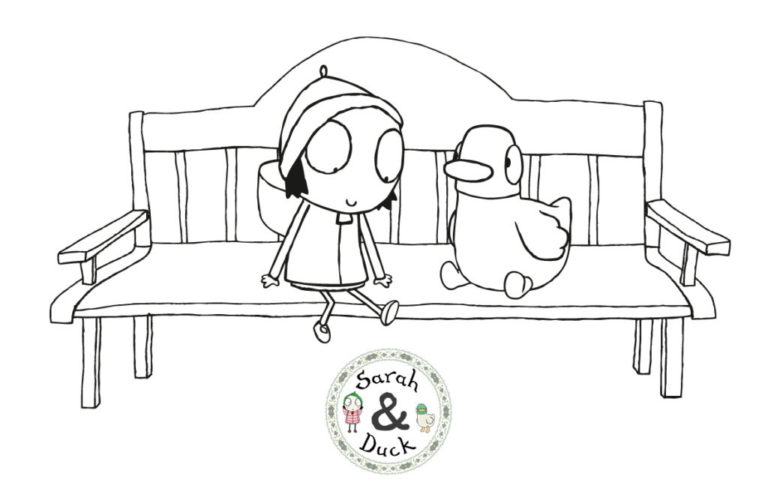 Park Bench Colouring Sheet - Sarah and Duck Official Website Park Bench Colouring Sheet - Sarah and Duck Official Website